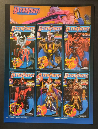 1995 ULTRAFORCE Action Figures Shadowfire Galoob~ Magazine Preview Page ...