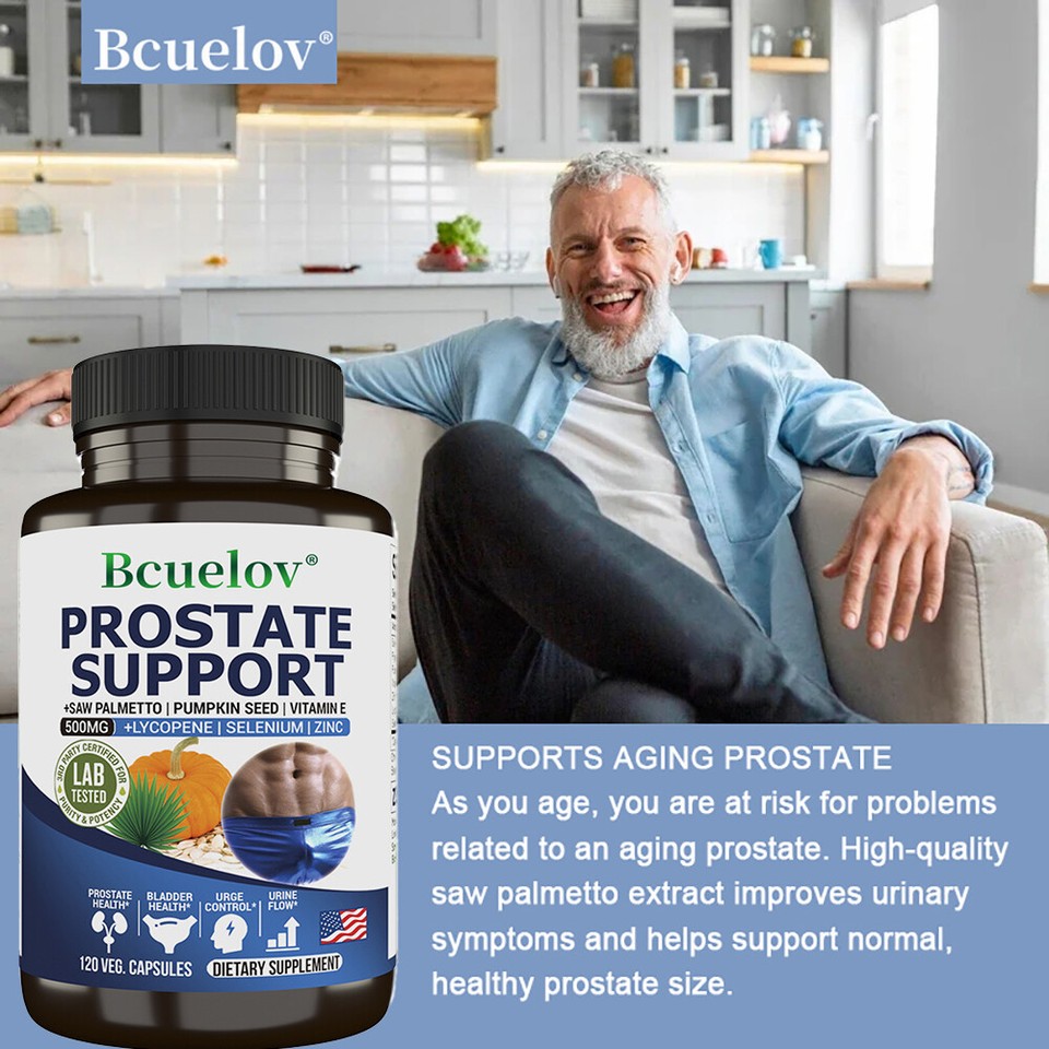Prostate Support Capsules - Increase Urinary Flow,Prostate & Bladder ...