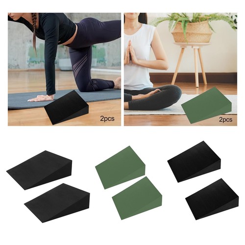 2Pcs Foam Yoga Wedge Blocks Slant Boards Calf Stretcher EVA Lightweight Training | eBay