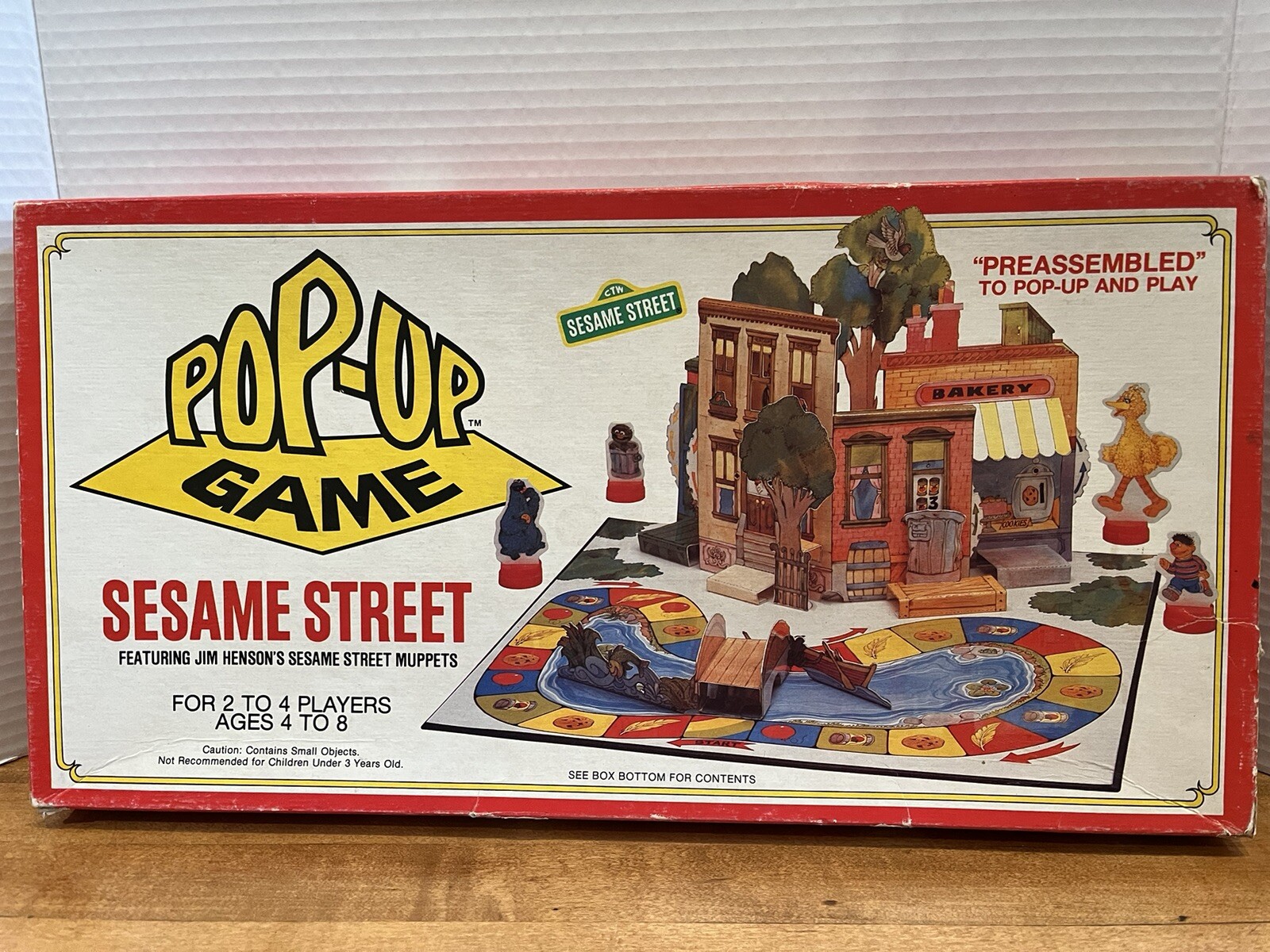 Vintage 1982 Sesame Street Pop-up Board Game Whitman Complete | eBay