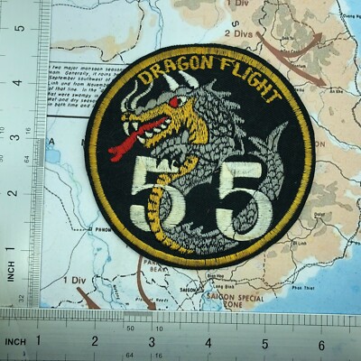 PATCH , US Army Dragon Flight 55th Aviation Vietnam war Patch , USN ...