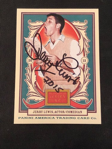 JERRY LEWIS 2013 PANINI GOLDEN AGE SIGNED AUTOGRAPHED CARD #104 ACTOR ...