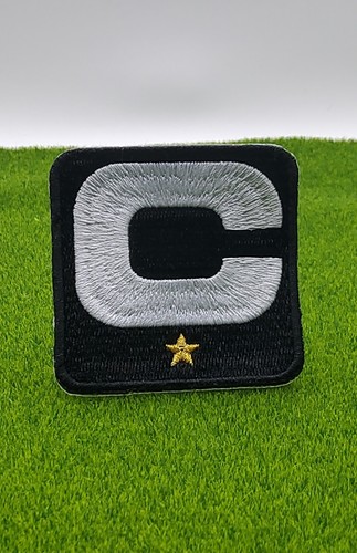 BLACK Team Captains Sports Patches Iron-on / Sew on - 2.5" | eBay