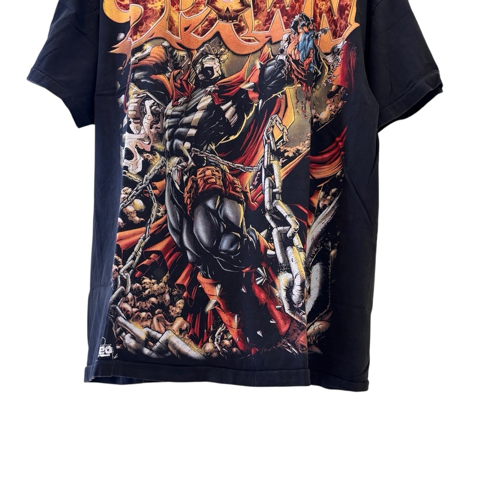 Vintage 90's Spawn Comic Book T-Shirt All Over Print Single Stitch ...