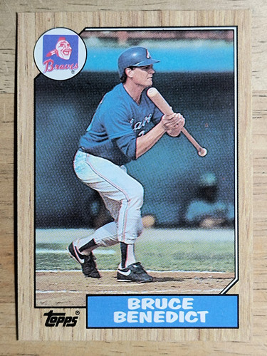 1987 Topps #186 Bruce Benedict | eBay