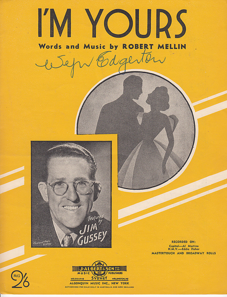 I'm Yours-1952-Robert Mellin-4 Pages-Sheet Music | eBay Australia