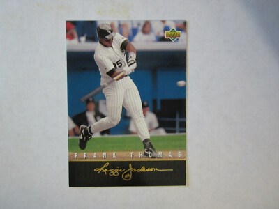 1993 Upper Deck Reggie Jackson # R20 Frank Thomas Card (B19) Chicago ...