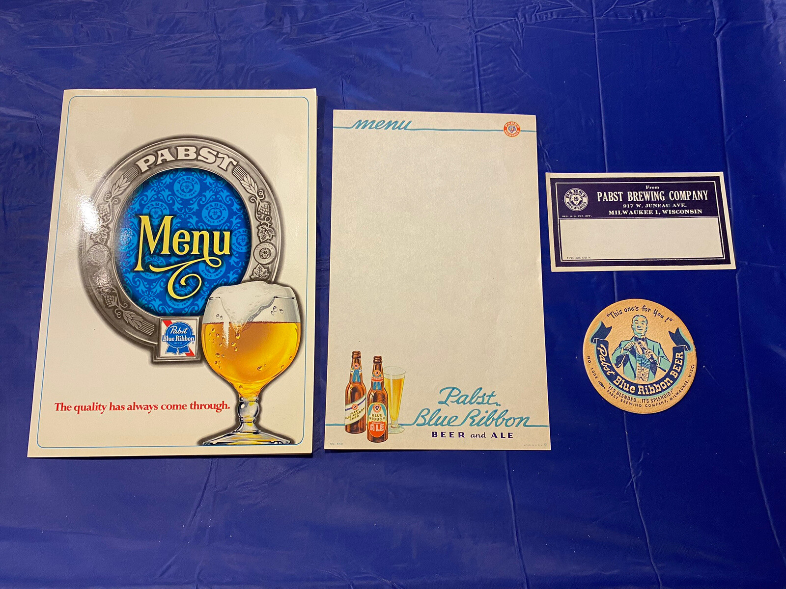 Vintage Pabst Blue Ribbon Collectibles