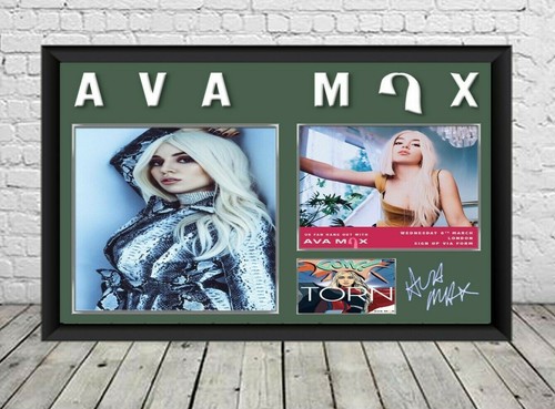 Ava Max Signed Photo Torn Print Autographed Poster Memorabilia | eBay