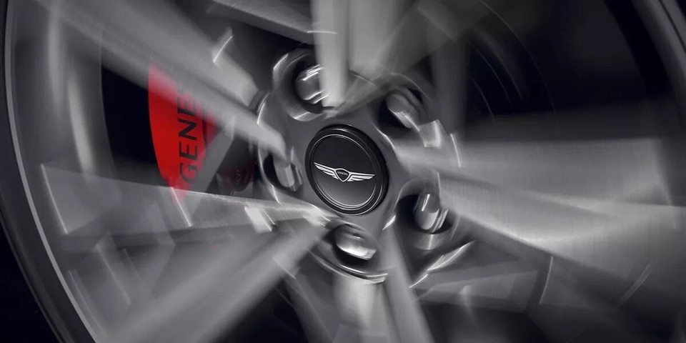 HYUNDAI Genesis Floating Wheel Center Caps 4P/Black/Accessory/Genuine ...