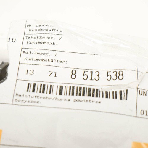 OEM MINI COOPER D R56 FILTERED AIR PIPE 13718513538 GENUINE NO DUTY TO ...