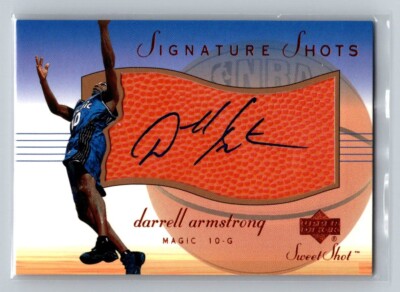 2001-02 Sweet Shot Signature Shots Darrell Armstrong Auto #DA-S Orlando ...