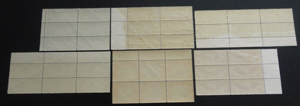 SCOTT #C7-C9, C10-C11, C12 MINT NH 1926-1930 AIRMAIL PLATE BLOCKS CV ...