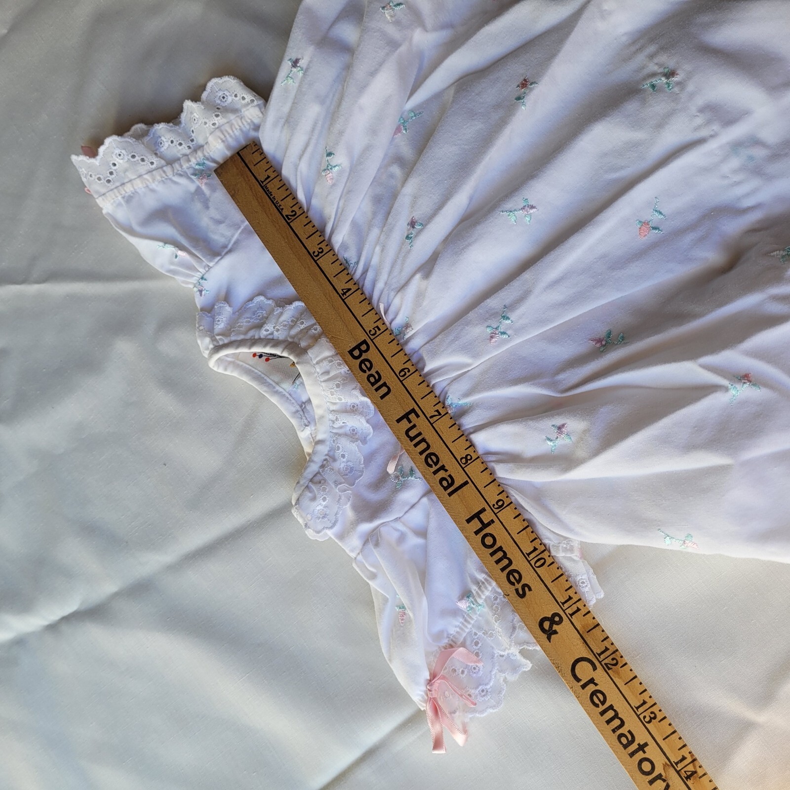 Baby Toga Vintage White Dress With Flowers | eBay