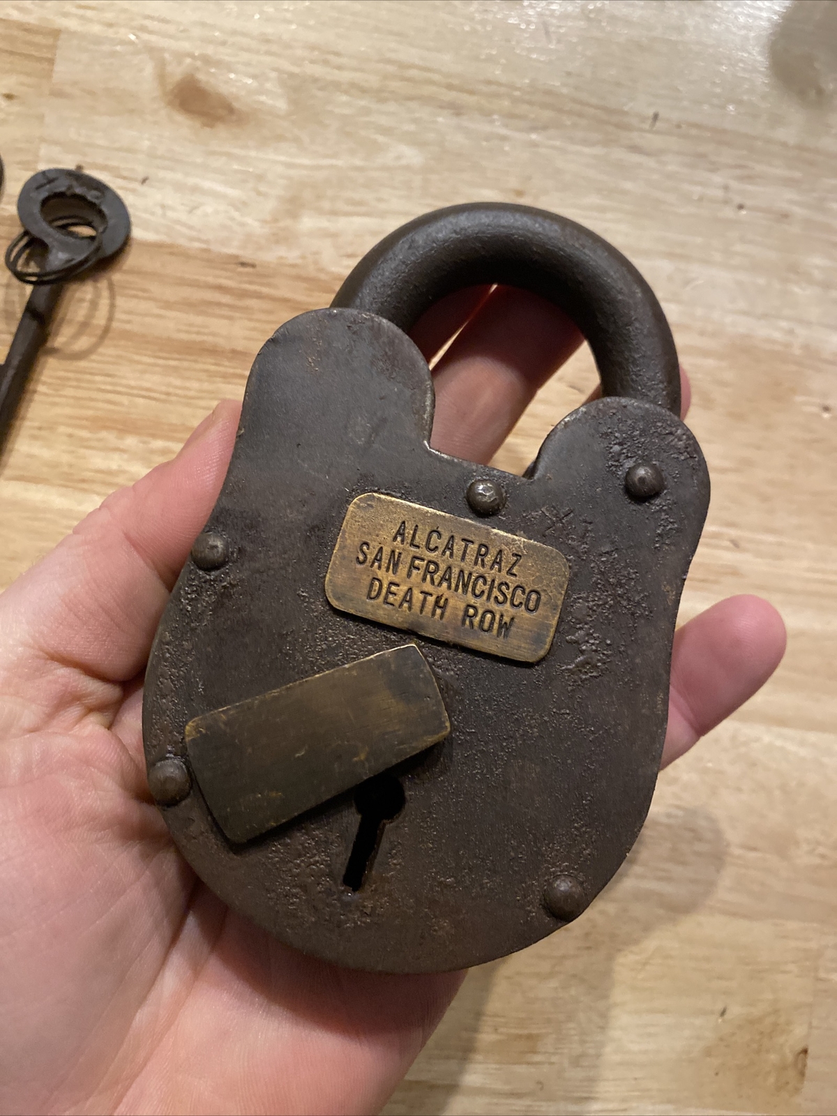 Alcatraz Padlock Key Set Lot 2 Keys Brass Lock Clint Eastwood Prison ...