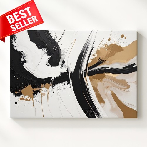Wall Art Dynamic Sweep Tan Brushstroke Featuring Sweeping Brushstrokes ...