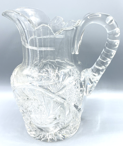 Hawkes Crystal Pinwheel Pattern "9" PITCHER" Holds Approx. 42oz | eBay