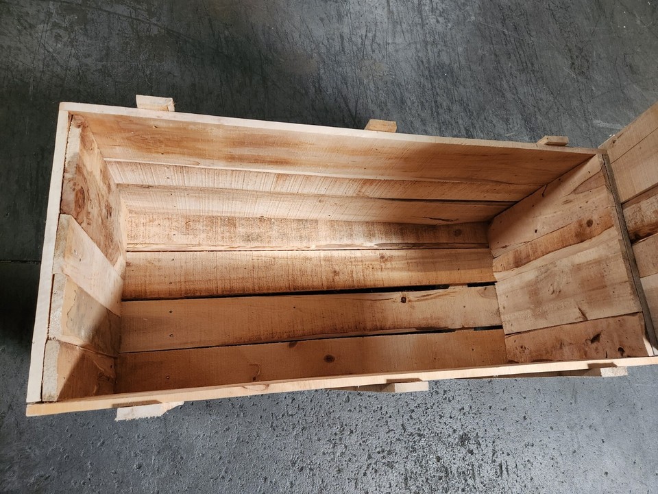 Heat Treated Solid Wood Crate for Storage or flower bed | eBay