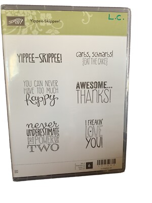 BRAND NEW Stampin Up "YIPPEE-SKIPPEE!" - Clear-Mount Stamp Set | eBay