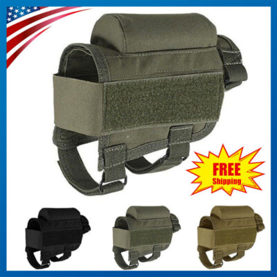 Tactical Rifle Buttstock Cheek Rest Riser Hunting Ammo Cartridges ...