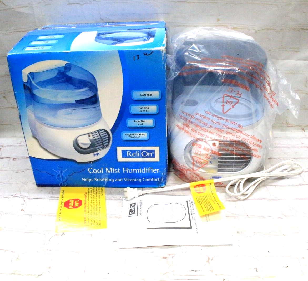 NIB: ReliOn Cool Mist Humidifier RCM 832N Silent Reli On | eBay