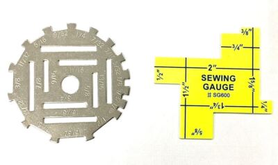 Metal (Stainless Steel) Measuring Disc UMD + Plastic Sewing Gauge SG600 ...