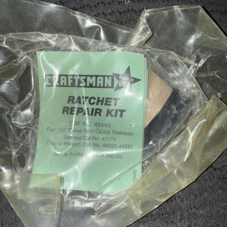 CRAFTSMAN NOS Ratchet Repair Kit 43445 For 43176 1/2” Torque Wrench ...