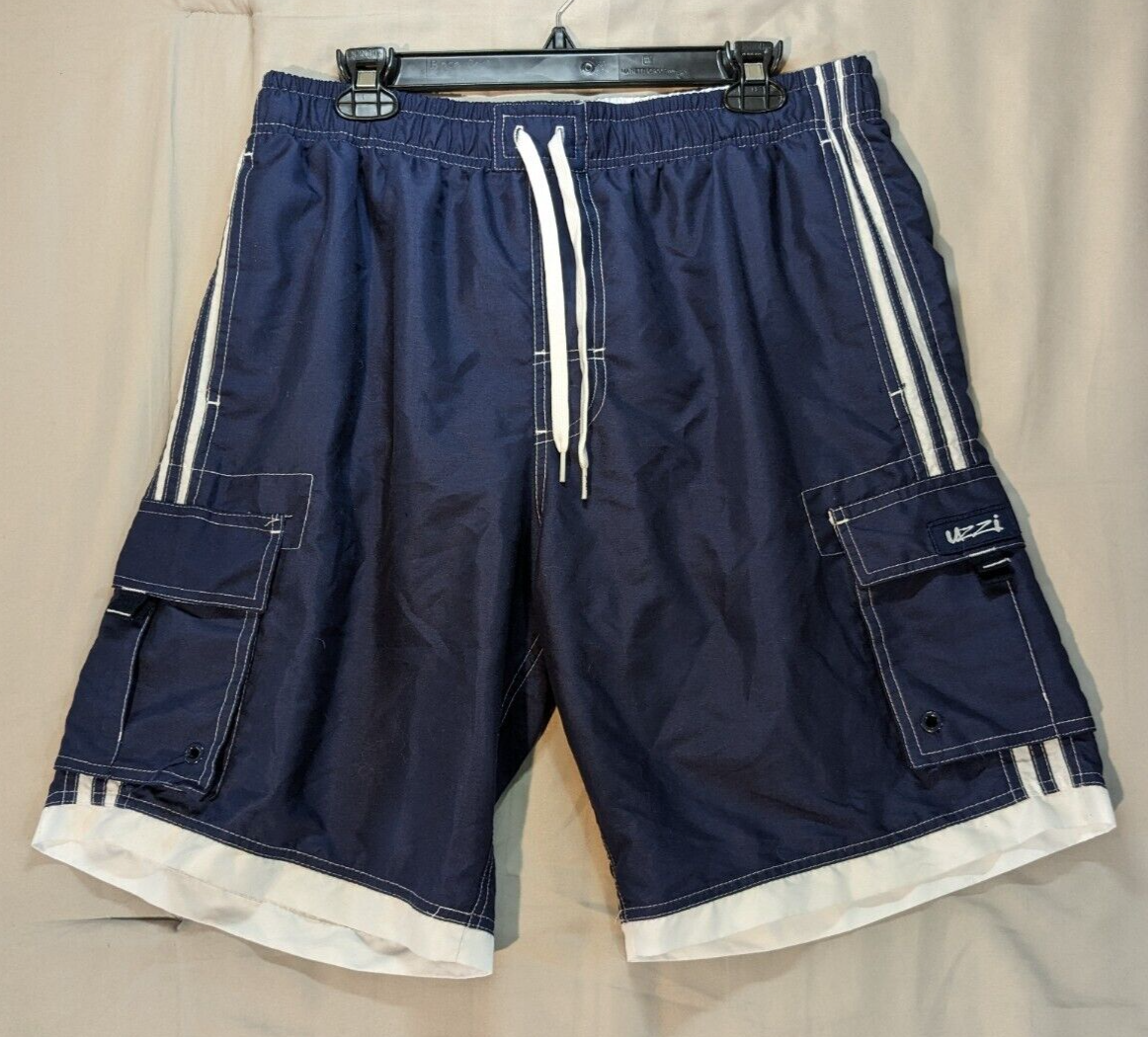 UZZI Swim Shorts Mens Large Blue Amphibious Gear Diving Diver Mesh | eBay