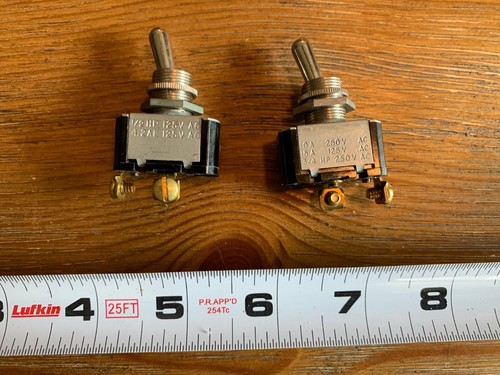 Toggle Switch 10 A 250V AC 15A 125V AC 3/4 HP 250V AC 1/2 HP 125V AC (2 ...