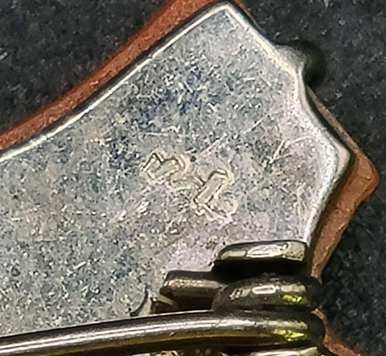 Vintage CORAL & SILVER Brooch CARVED FLOWERS ON BRANCH Boho COTTAGECORE ...