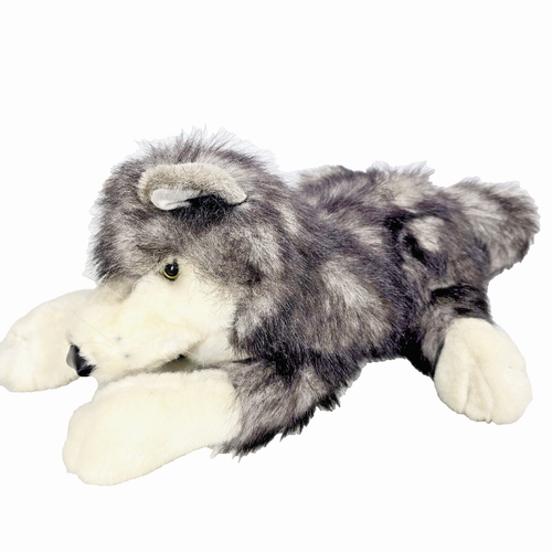 Folktails Folkmanis Gray Timber Wolf Puppets Furry Folk Hand Plush Toy 25" Grey | eBay