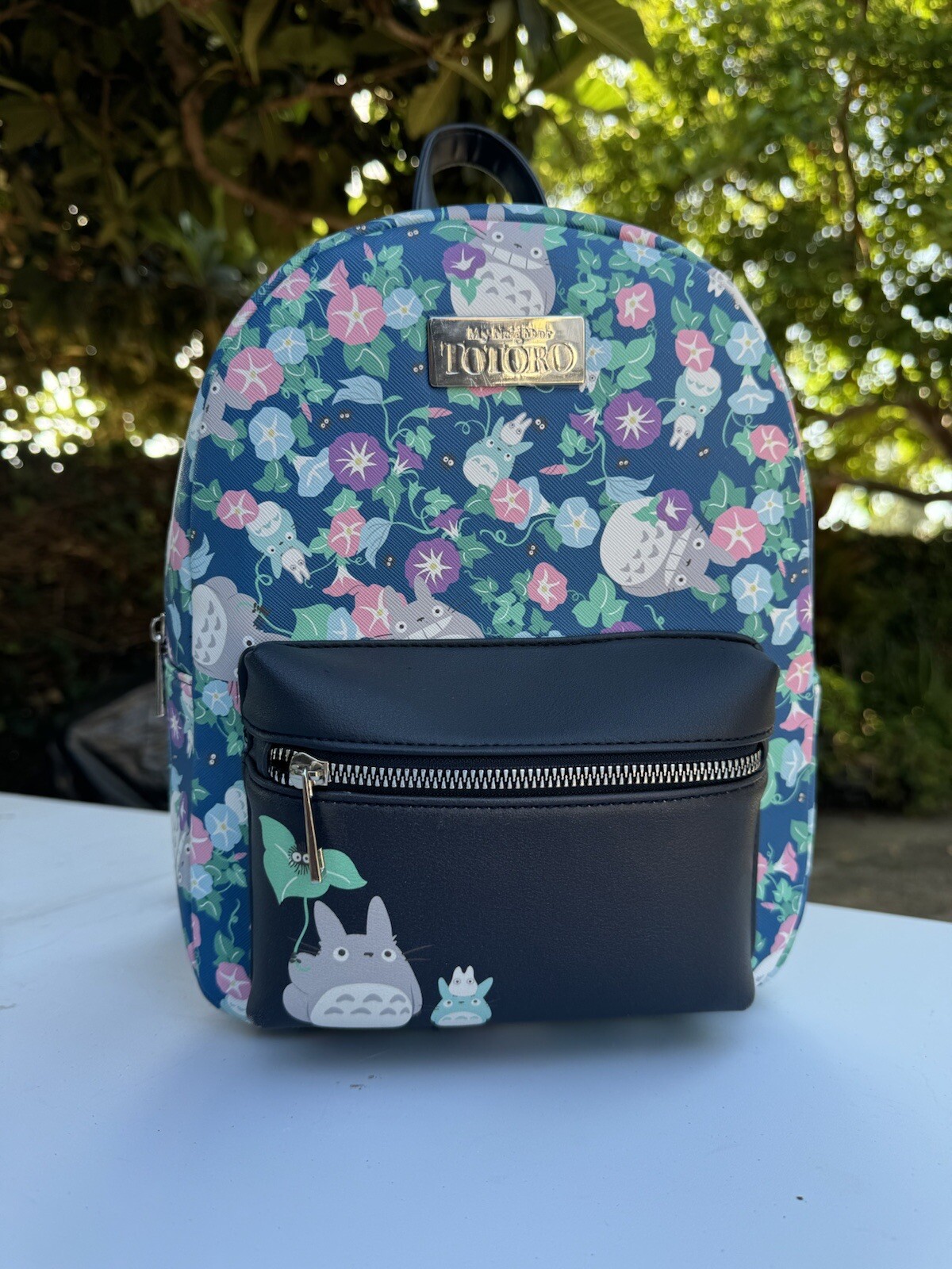 Studio Ghibli My Neighbor Totoro Floral Mini Backpack… - Gem