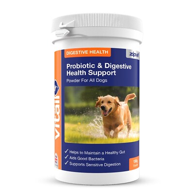 Zipvit Probiotics for Dogs Gut Health & Digestion Support 525M CFU ...