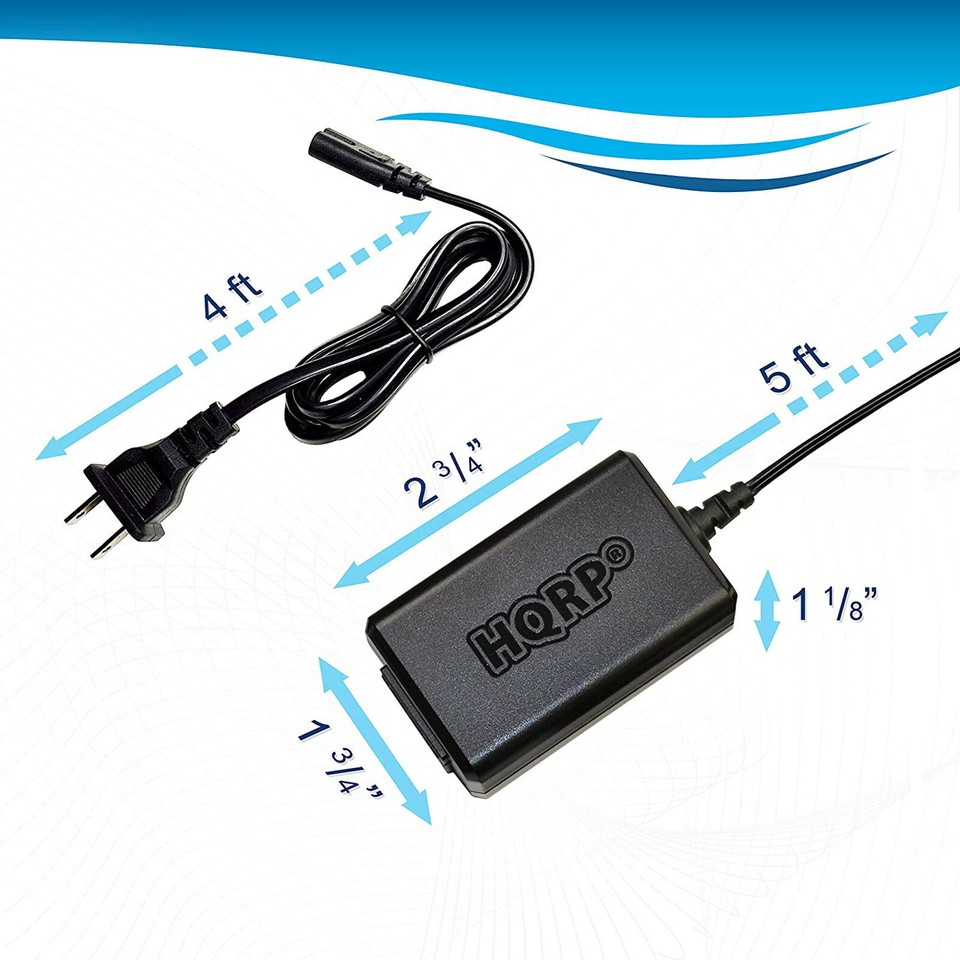 HQRP AC Adapter for Sony Handycam DCR-HC37 DCR-HC38 DCR-HC37E DCR-HC38E ...