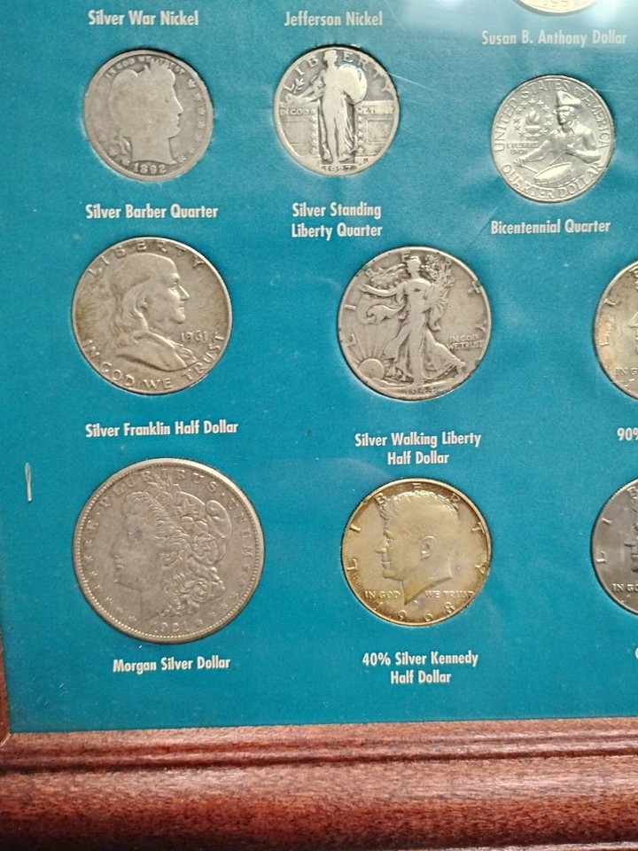 United States 20th Century Type Coins Complete Set Framed Nice Set 29 ...