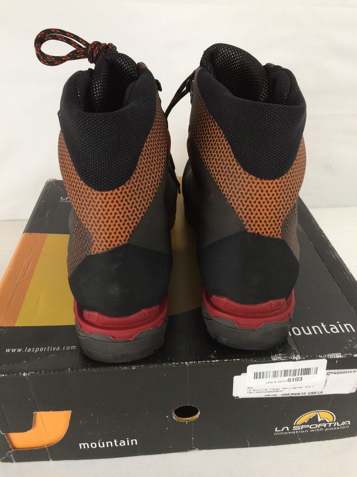 Excellent La Sportiva Trango Tech Leather GTX Men's Mountaineering Boots, Carbon | eBay