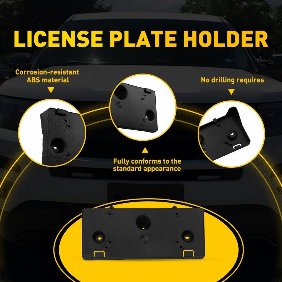 License Plate Frame Holder Mount Bracket for 16-17 Ford Explorer Police ...