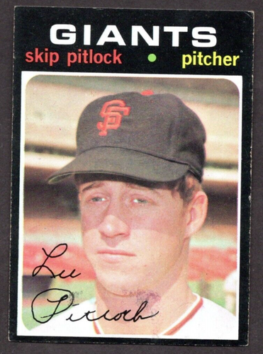 1971 Topps #19 Skip Pitlock RC - VG | eBay