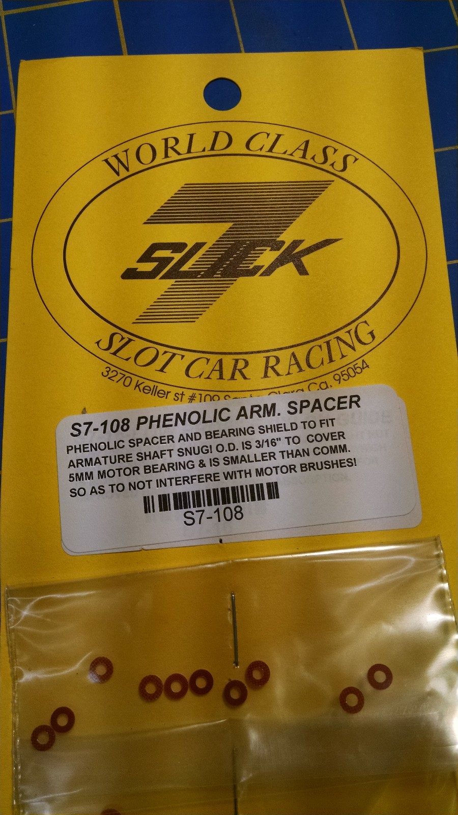 SLICK 7 S7-108 Phenolic Arm Spacer Mid America Raceway | eBay