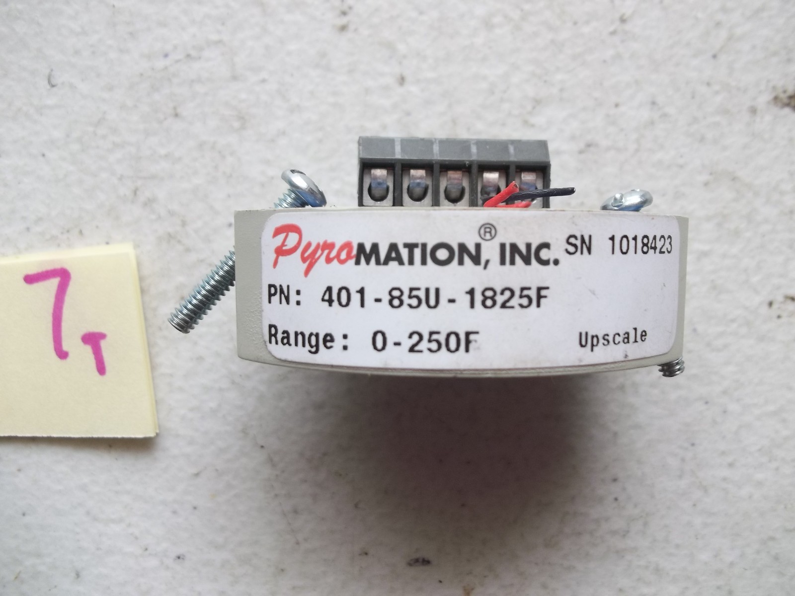 Pyromation 401-85u-1825f Temperature Transmitter 40185U1825F for sale ...