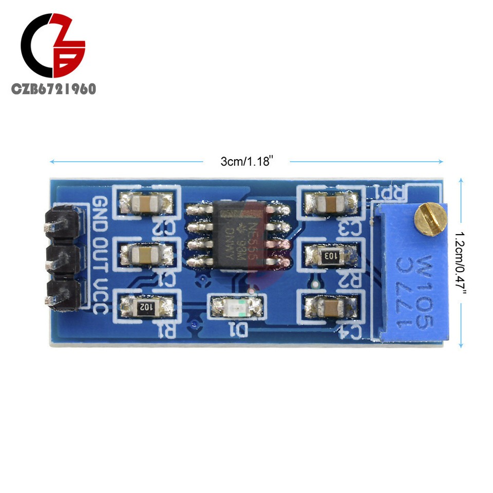 NE555 Pulse Signal Generator Module Frequency Adjustable For Arduino ...
