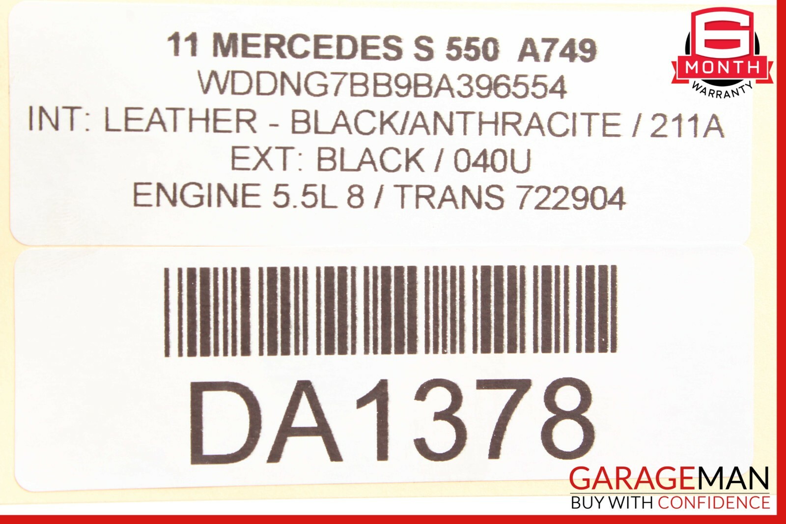 07-13 Mercedes W221 S550 S600 S400 Left Fog Light Base 2218200956 OEM ...