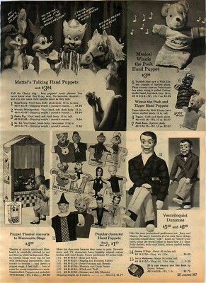 1965 ADVERT Herman Lily Munster Hand Puppet Magilla Gorilla Ricochet ...