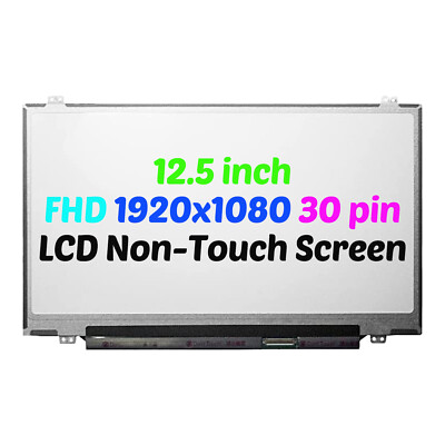 12.5" Screen for HP Elitebook 820 G2 G3 LCD Display 30 pin 1920*1080 ...