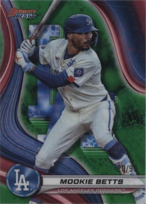 2024 Bowman's Best - Mookie Betts #35 Green Refractor /99 for sale ...