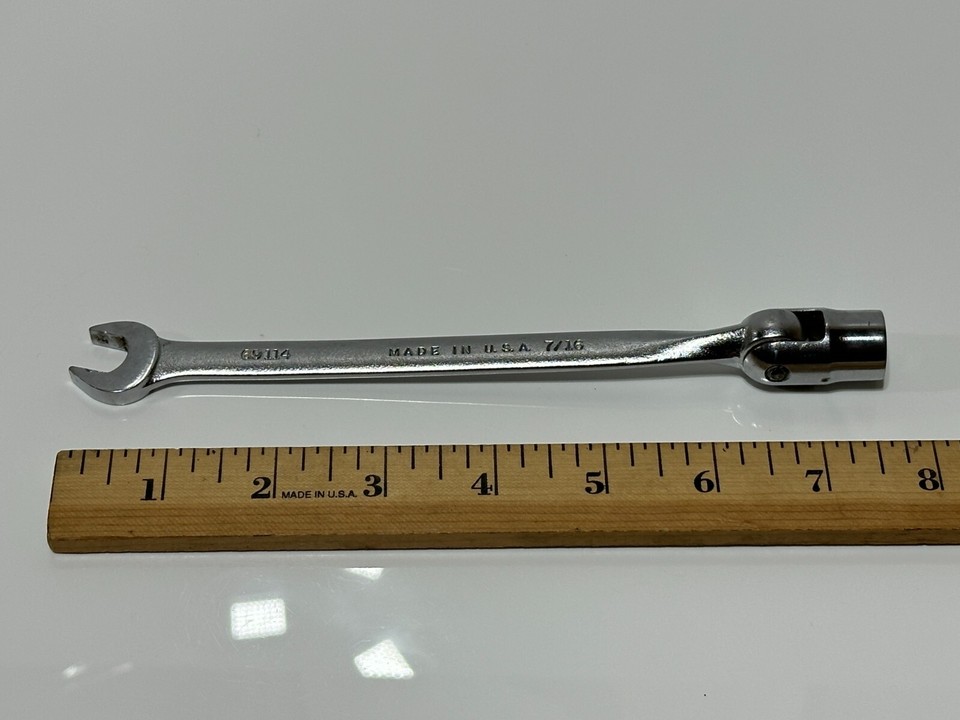 EASCO Tools USA 69114 SAE 7/16" Flex Socket Head Wrench - 12 Point ...