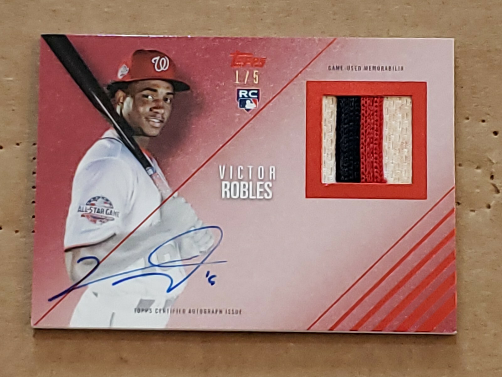 2018 Topps Reverence Victor Robles True Rookie Autograph SSP /5 Auto RC ...