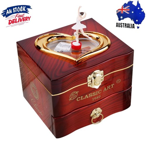 Classic Rotating Dancer Piano Music Box Clockwork Jewelry Boxes ...
