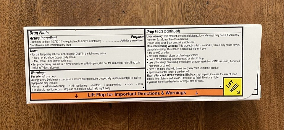 Voltaren Arthritis Pain Relief Gel 3.53oz. New In Box. Exp 2027. | eBay