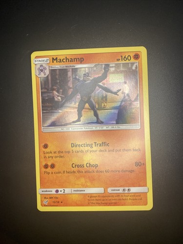 Machamp - Detective Pikachu - 13/18 - Holo Foil Rare - Pokemon Card ...